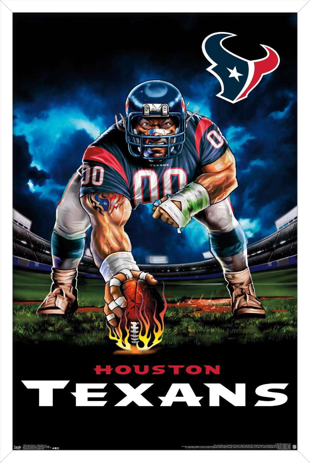 NFL Houston Texans - 3 Point Stance 19 Wall Poster, 14.725" x 22.375 ...