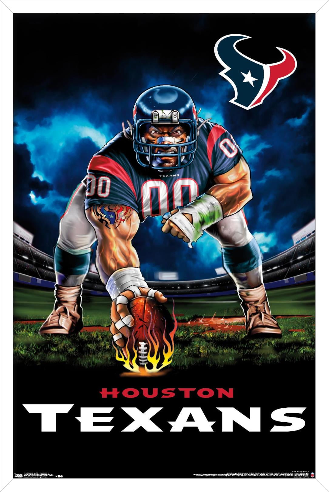 NFL Houston Texans - 3 Point Stance 19 Wall Poster, 22.375" x 34 ...