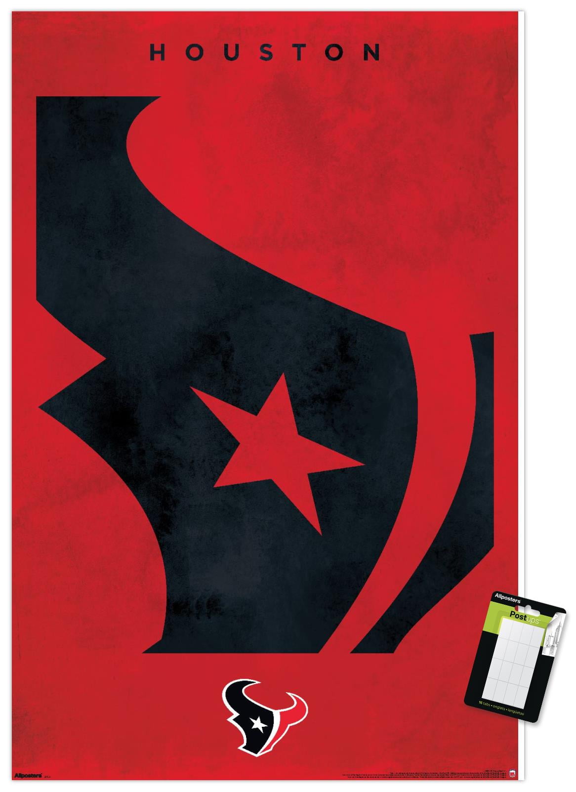 NFL Houston Texans - Logo 25 Wall Poster, 22.375" x 34" - Walmart.com