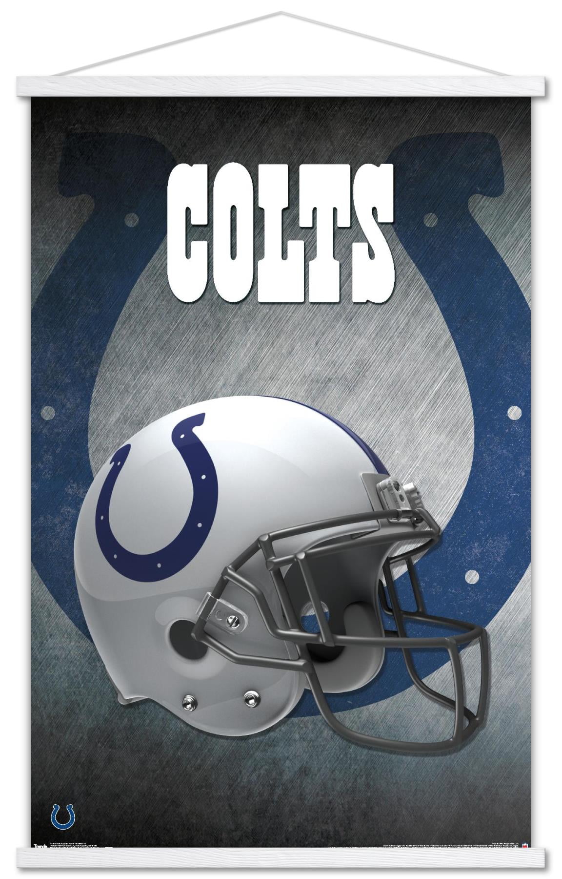 NFL Indianapolis Colts - Helmet 16 Wall Poster with Wooden Magnetic ...