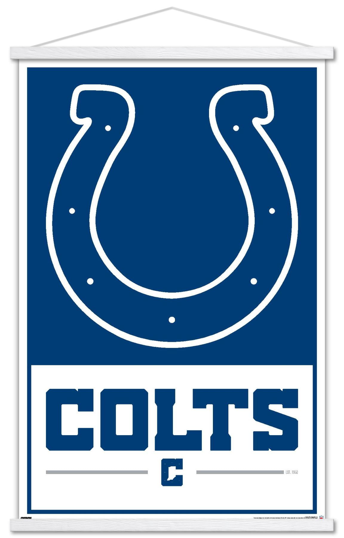 NFL Indianapolis Colts - Logo 21 Wall Poster with Wooden Magnetic Frame ...