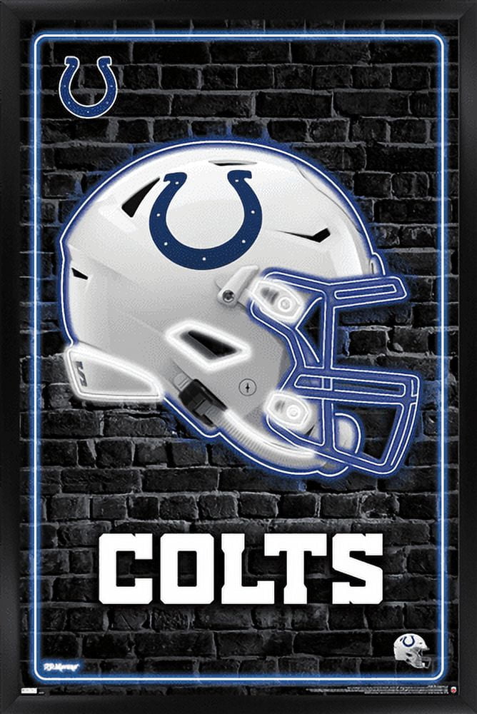 NFL Indianapolis Colts - Neon Helmet 23 Wall Poster, 14.725" x 22.375 ...