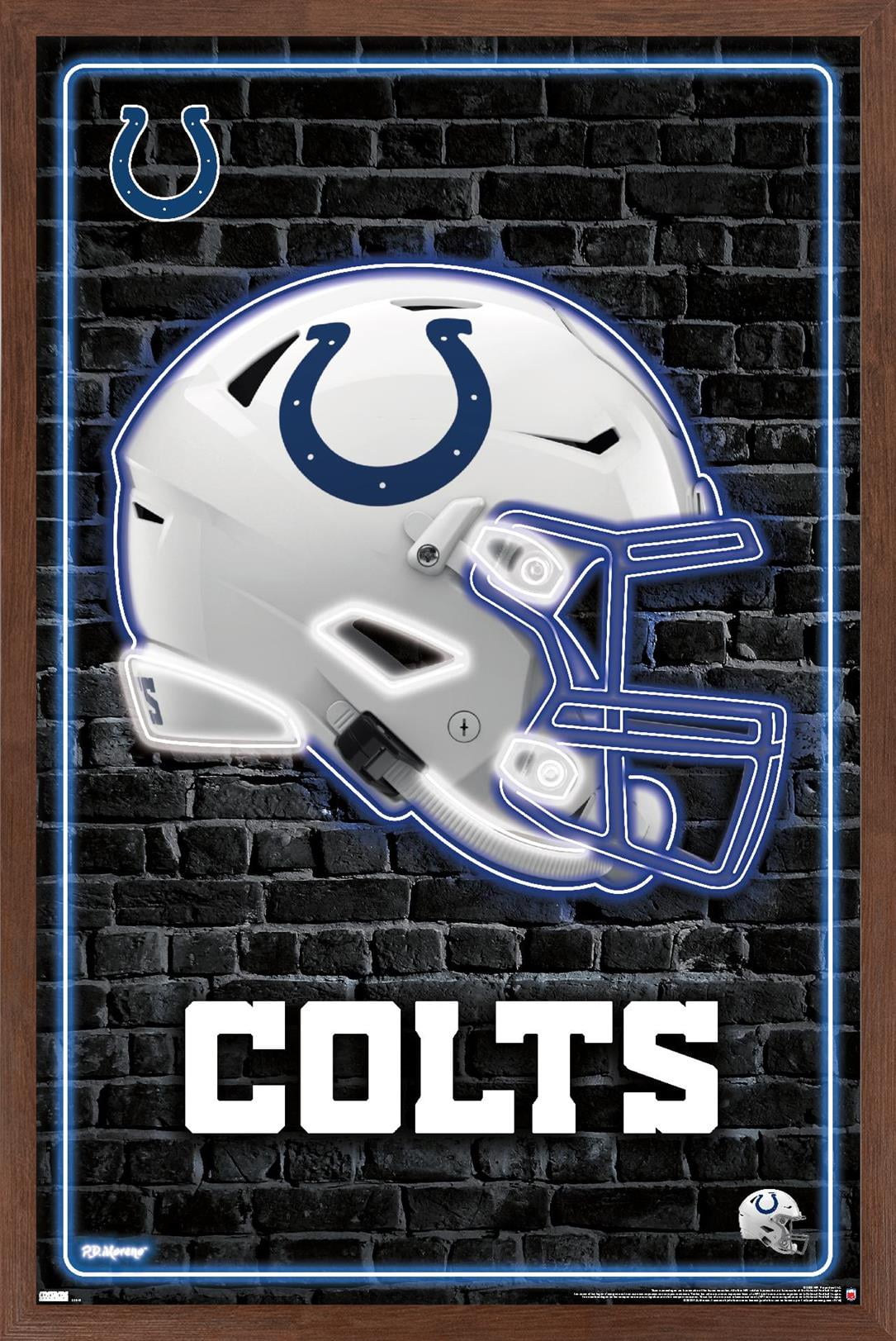 NFL Indianapolis Colts - Neon Helmet 23 Wall Poster, 22.375" x 34 ...
