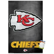 NFL Kansas City Chiefs - Drip Helmet 20 Wall Poster with Magnetic Frame ...