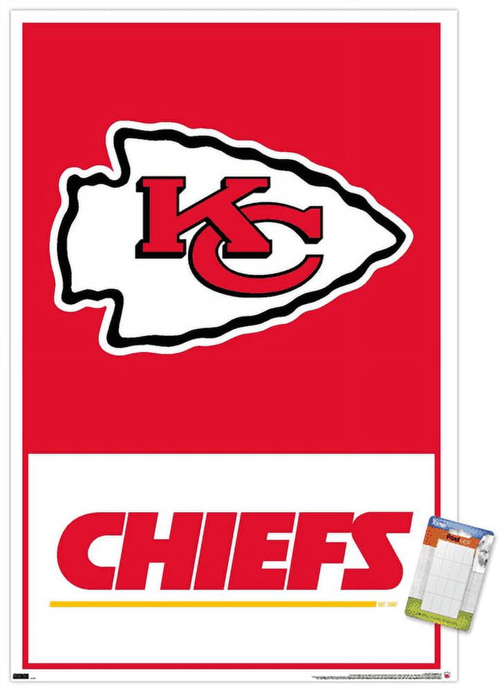 NFL Kansas City Chiefs - Logo 21 Wall Poster, 22.375" x 34" - Walmart.com