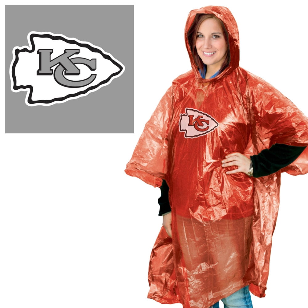WinCraft NFL Kansas City Chiefs Team Rain Poncho - Walmart.com