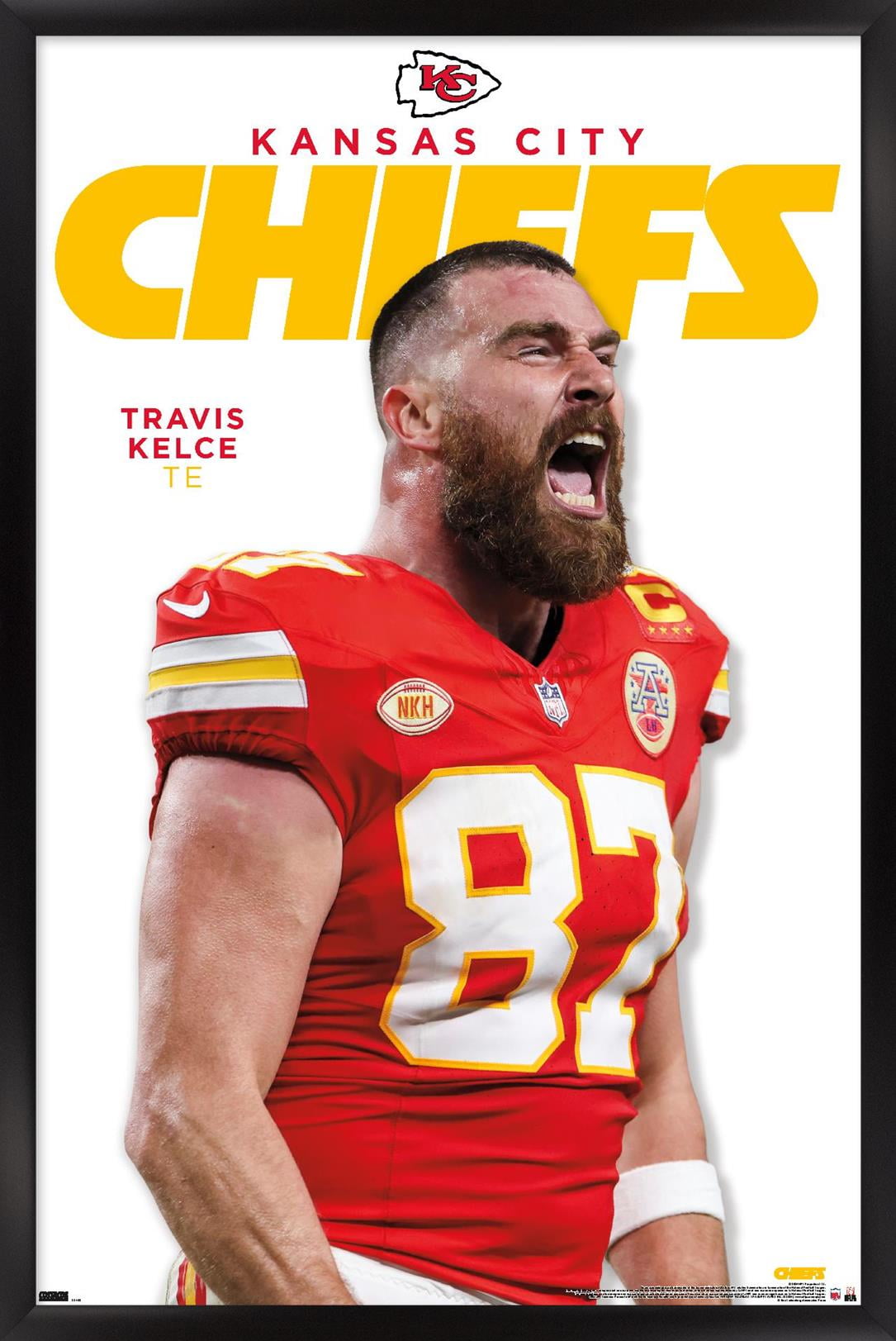 NFL Kansas City Chiefs - Travis Kelce Feature Series 24 Wall Poster, 22 ...