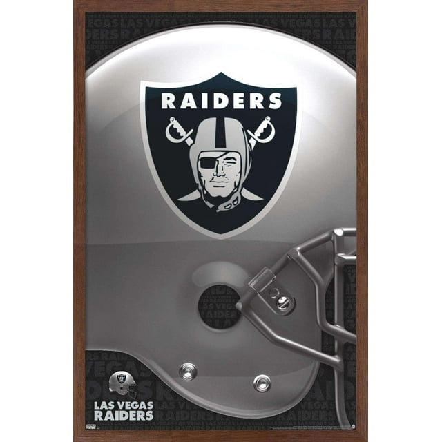 NFL Las Vegas Raiders – Logo 20 Wall Poster, 22.375" x 34", Framed ...