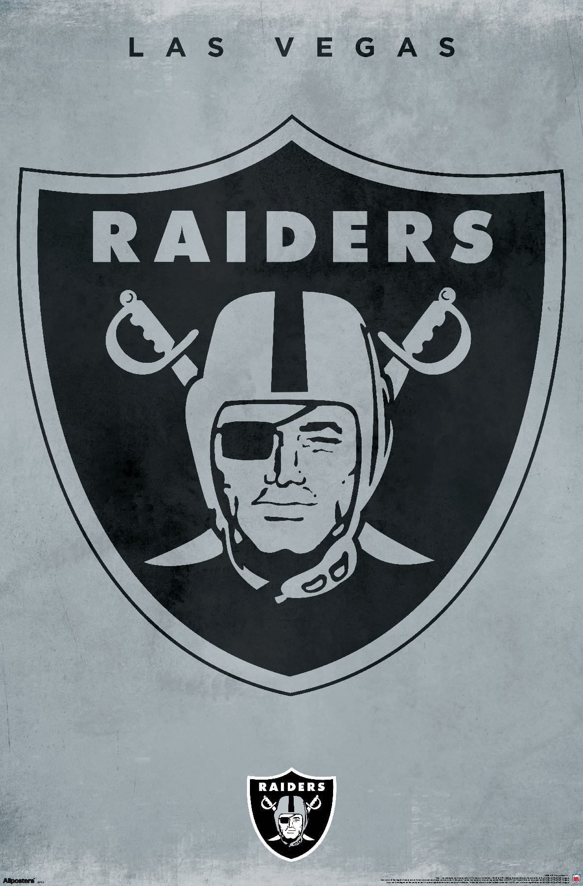 NFL Las Vegas Raiders - Logo 25 Wall Poster, 14.725" x 22.375 ...