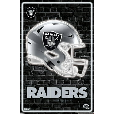 NFL Las Vegas Raiders - Logo 21 Wall Poster with Magnetic Frame, 22.375 ...
