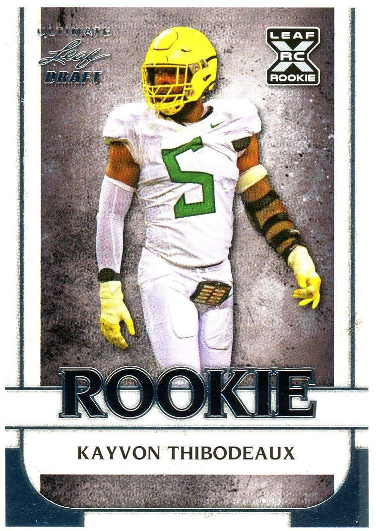 NFL Leaf 2022 Ultimate Draft Football Kayvon Thibodeaux Trading Card ...