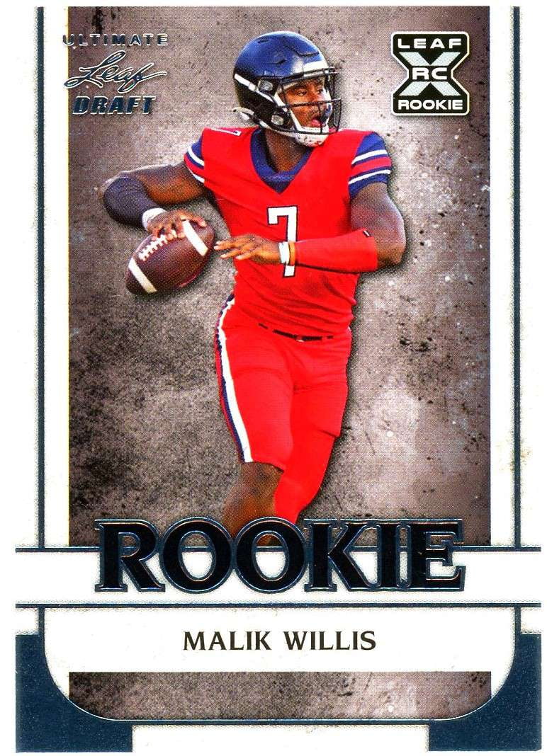 NFL Leaf 2022 Ultimate Draft Football Malik Willis Trading Card #14 ...
