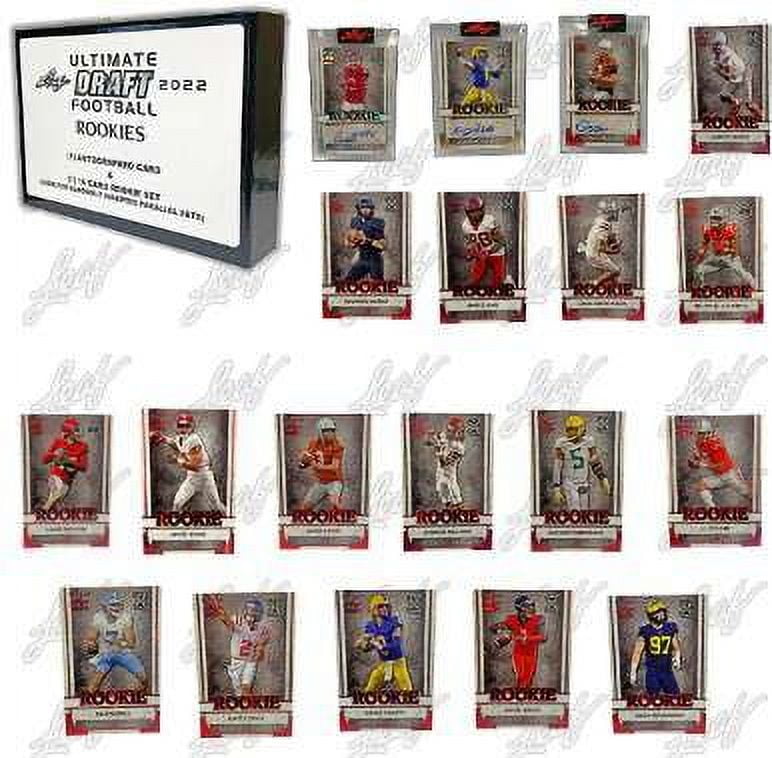 NFL Leaf 2022 Ultimate Draft Football Trading Card Box (16 Rookie Cards ...
