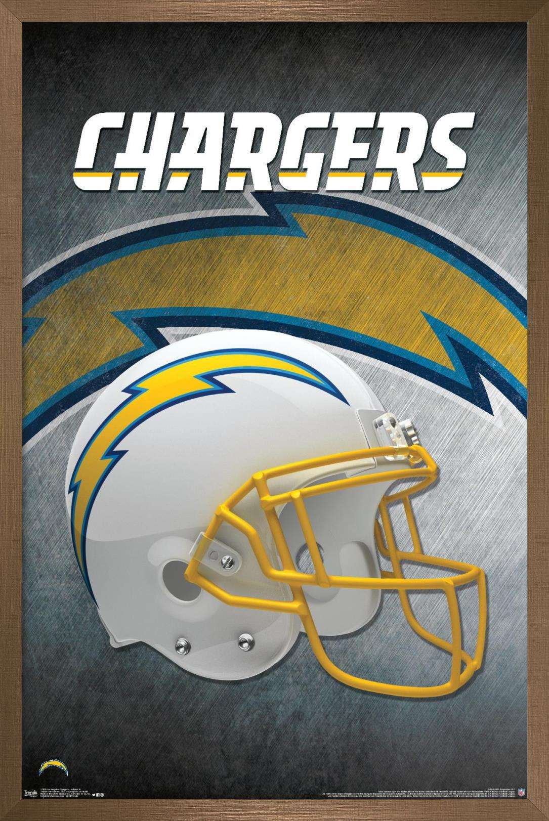 NFL Los Angeles Chargers - Helmet 19 Wall Poster, 14.725" x 22.375 ...
