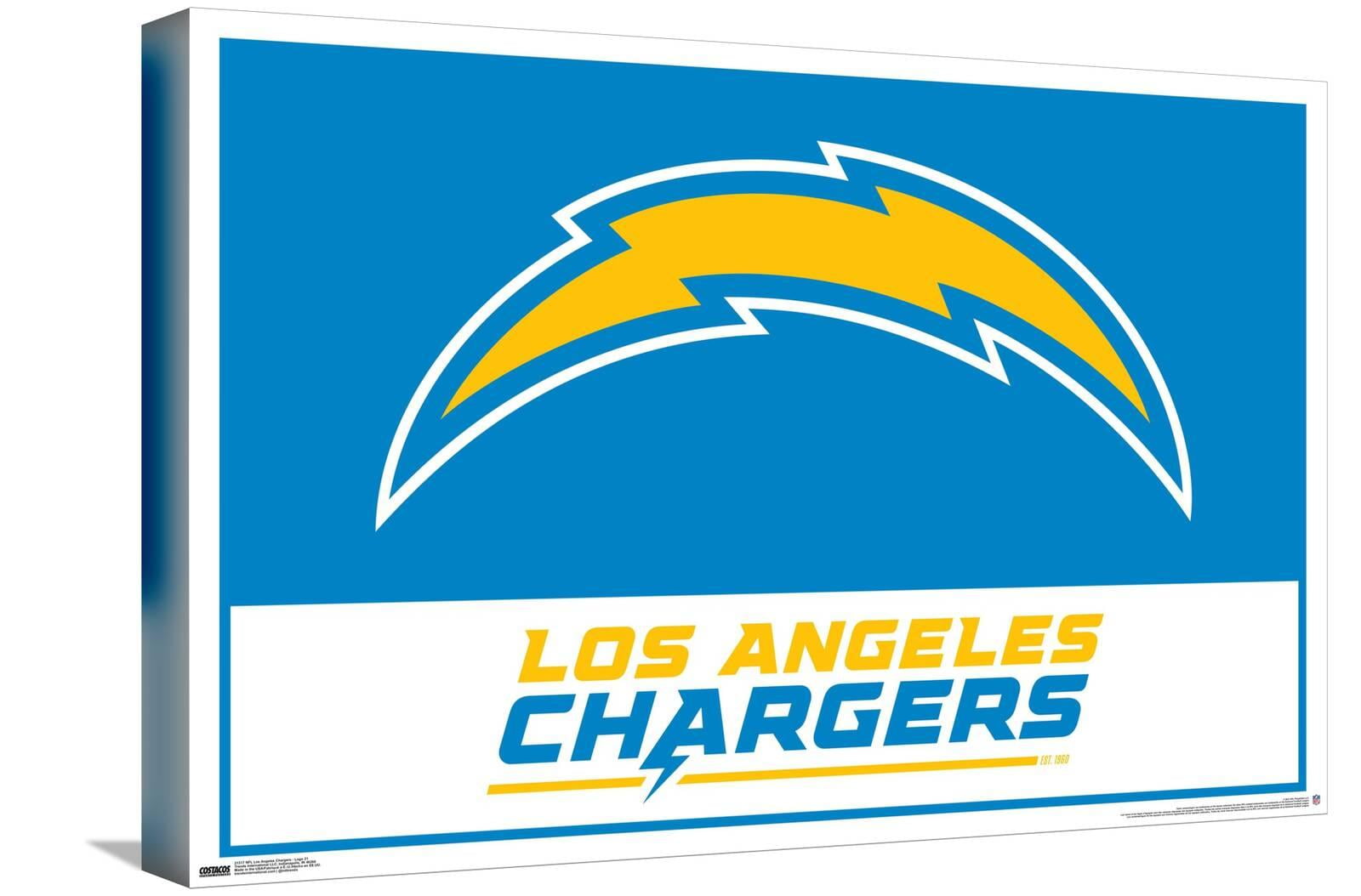 NFL Los Angeles Chargers - Logo 21 Canvas Wall Poster, 14.725" x 22.375 ...