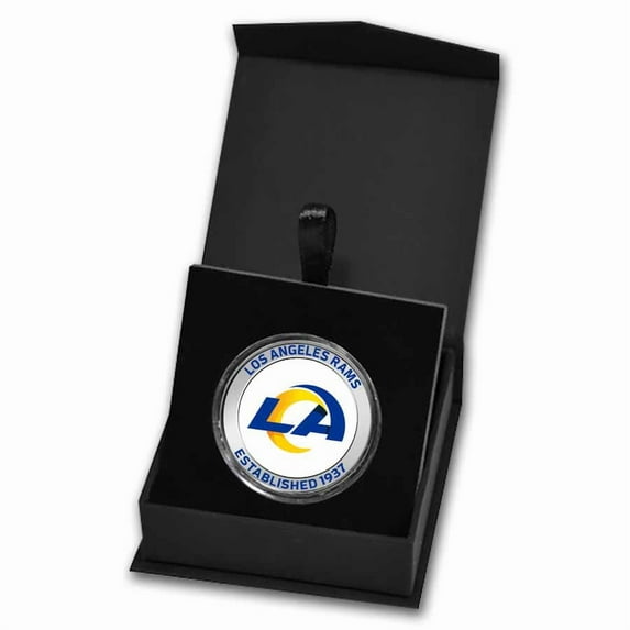 NFL Los Angeles Rams 1 oz Silver Colorized Round (w/Box) - Walmart.com