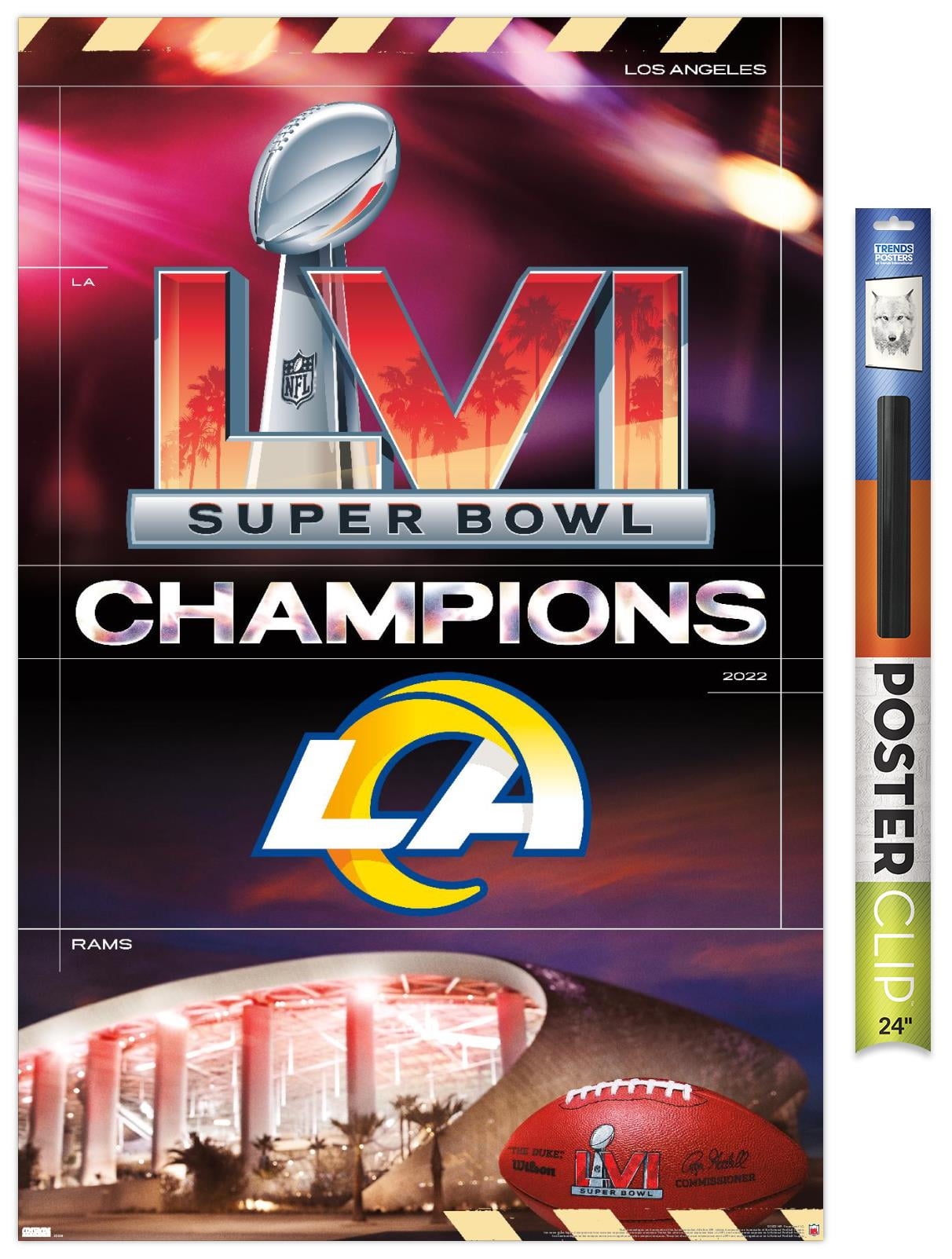 NFL Los Angeles Rams 22.37 in x 34 in Posters, by Trends International ...