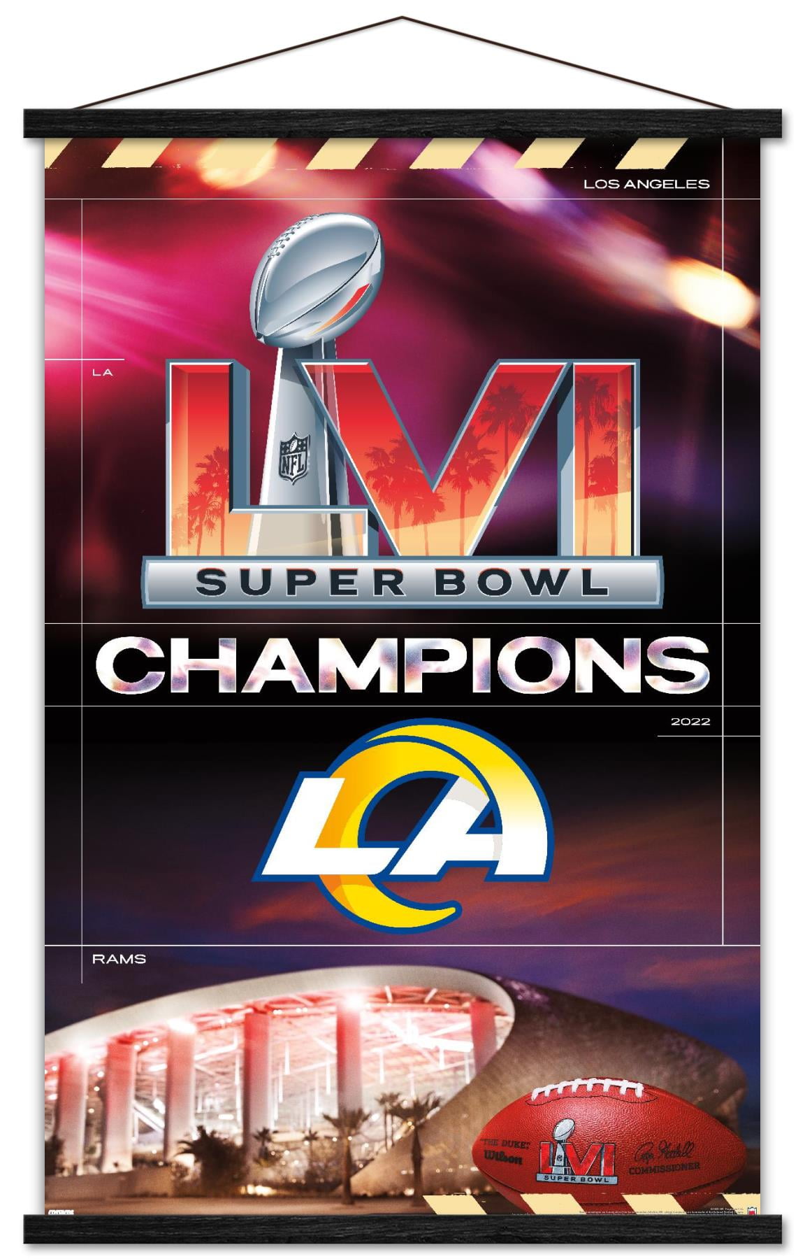 NFL Los Angeles Rams 24 in x 40 in Posters, by Trends International ...