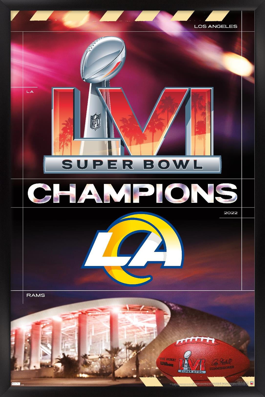 NFL Los Angeles Rams - Commemorative Super Bowl LVI Champions Team Logo ...