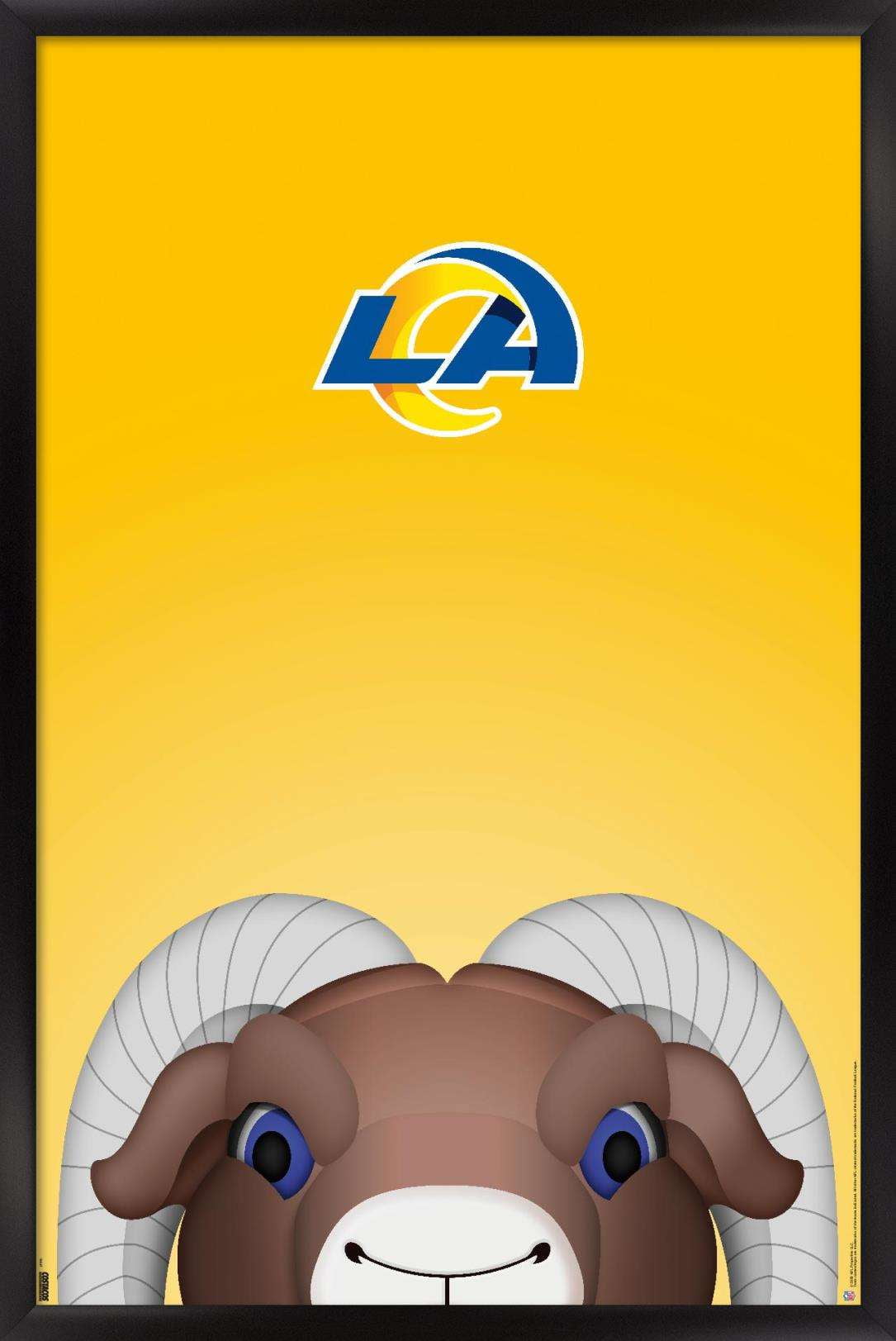 NFL Los Angeles Rams - S. Preston Mascot Rampage Wall Poster, 14.725" x ...