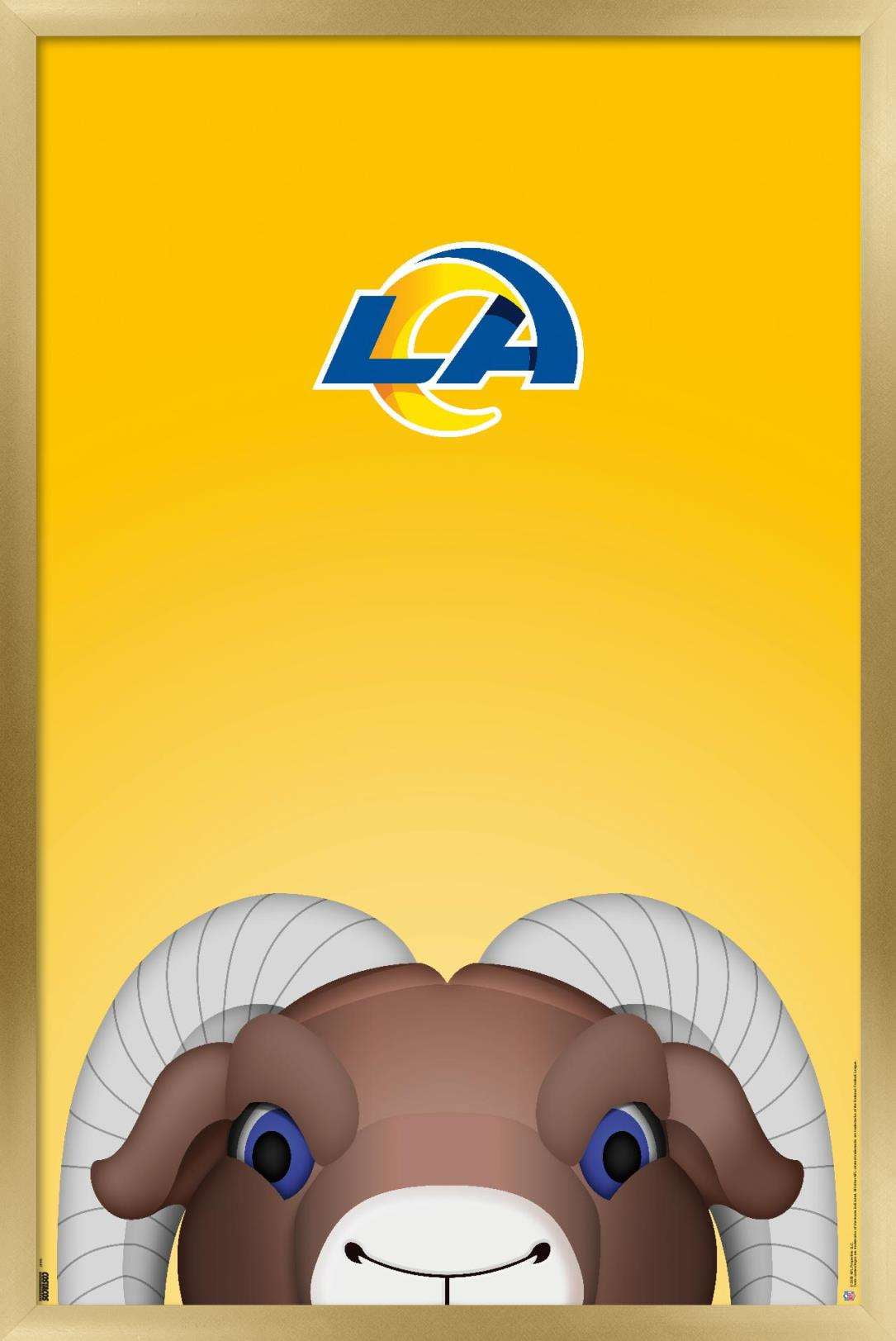 NFL Los Angeles Rams - S. Preston Mascot Rampage Wall Poster, 22.375" x ...