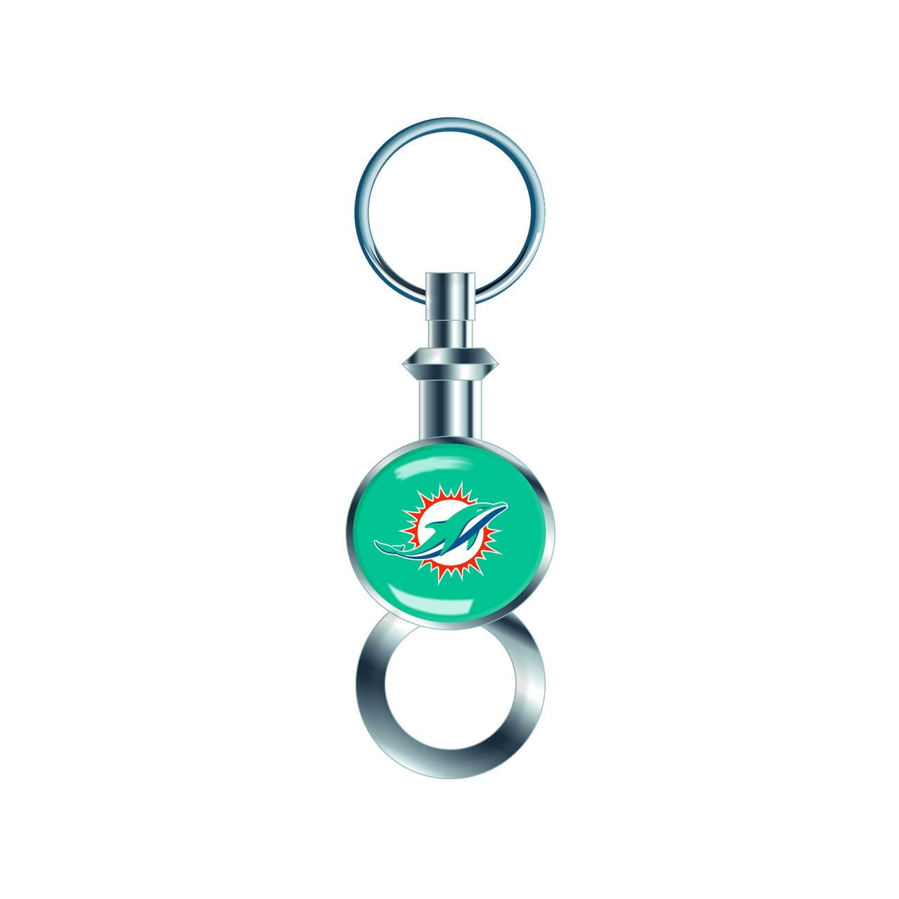 NFL Miami Dolphins Team Valet Metal Keychain - Walmart.com