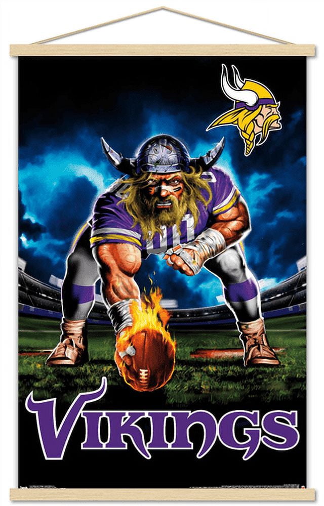 NFL Minnesota VIkings - 3 Point Stance 19 Wall Poster with Magnetic ...
