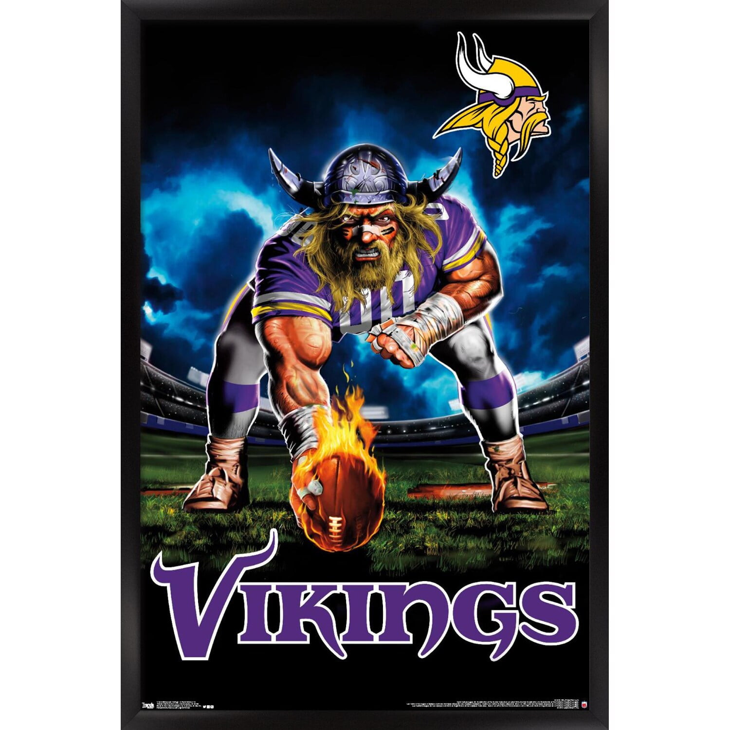 NFL Minnesota Vikings - 3 Point Stance 19 Wall Poster, 22.375" x 34 ...
