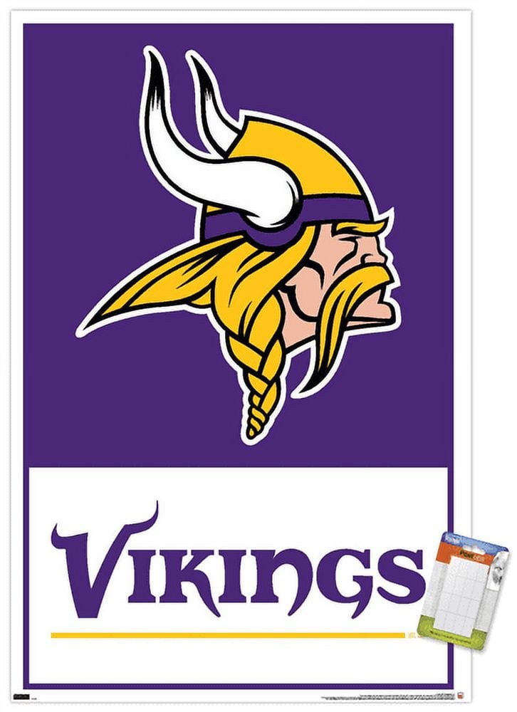 NFL Minnesota Vikings - Logo 21 Wall Poster, 22.375" x 34" - Walmart.com
