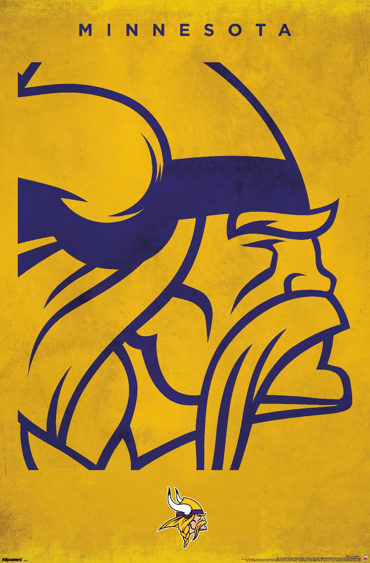 NFL Minnesota Vikings - Logo 25 Wall Poster, 22.375" x 34" - Walmart.com