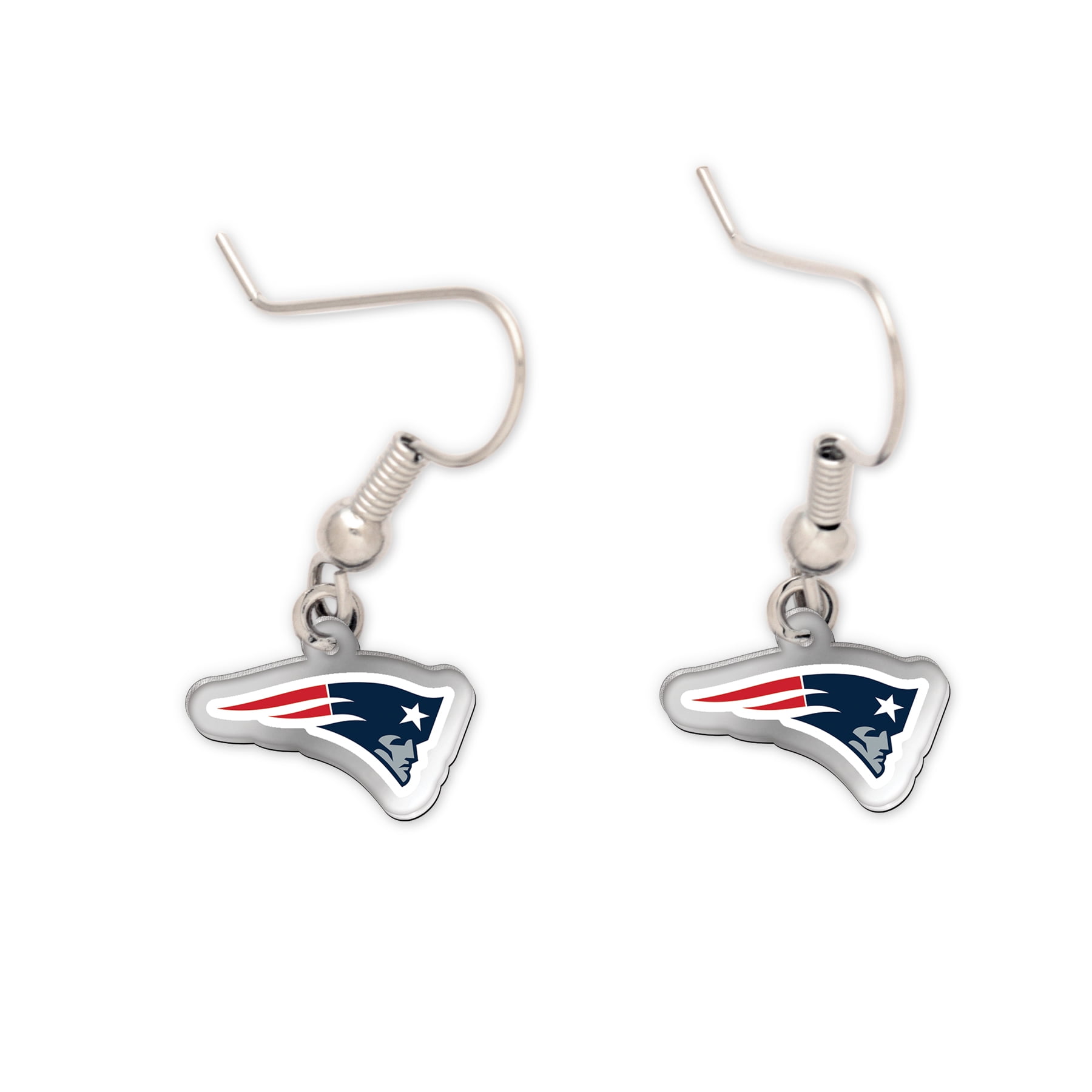 NFL New England Patriots Logo Acrylic Wire Earrings - Walmart.com