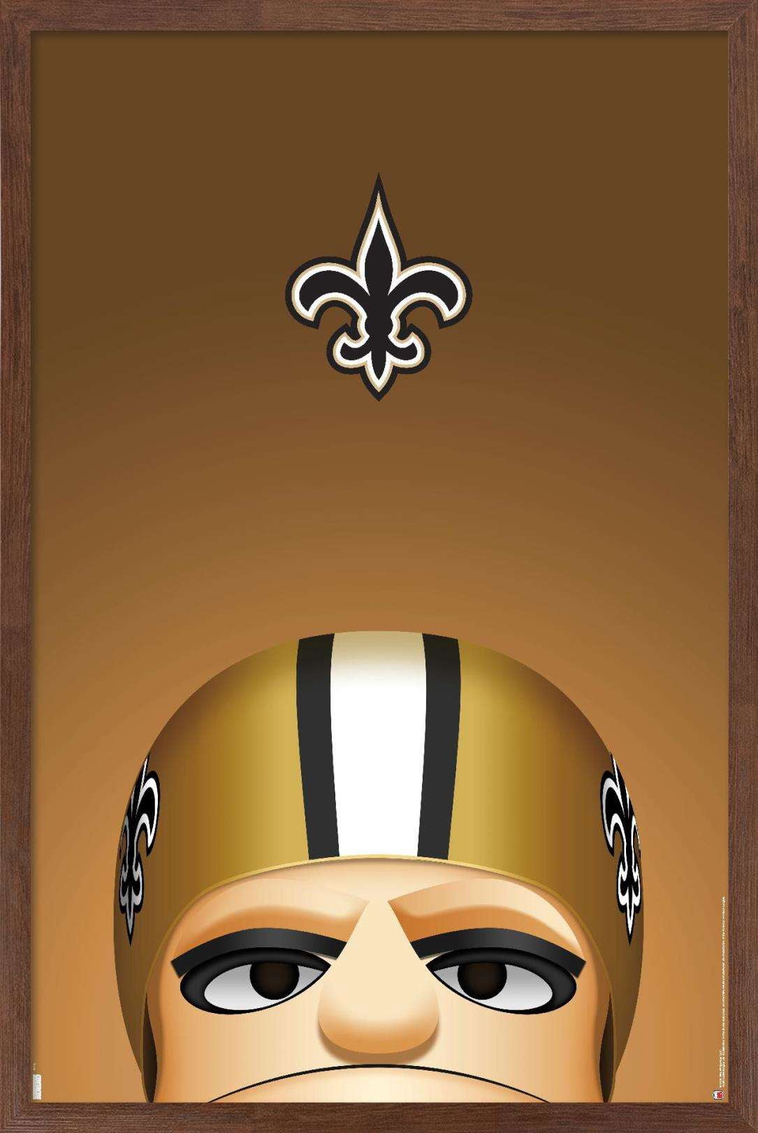 NFL New Orleans Saints - S. Preston Mascot Sir Saint 20 Wall Poster, 14 ...