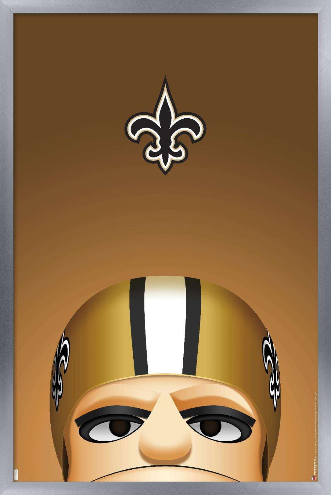 NFL New Orleans Saints - S. Preston Mascot Sir Saint 20 Wall Poster, 14 ...