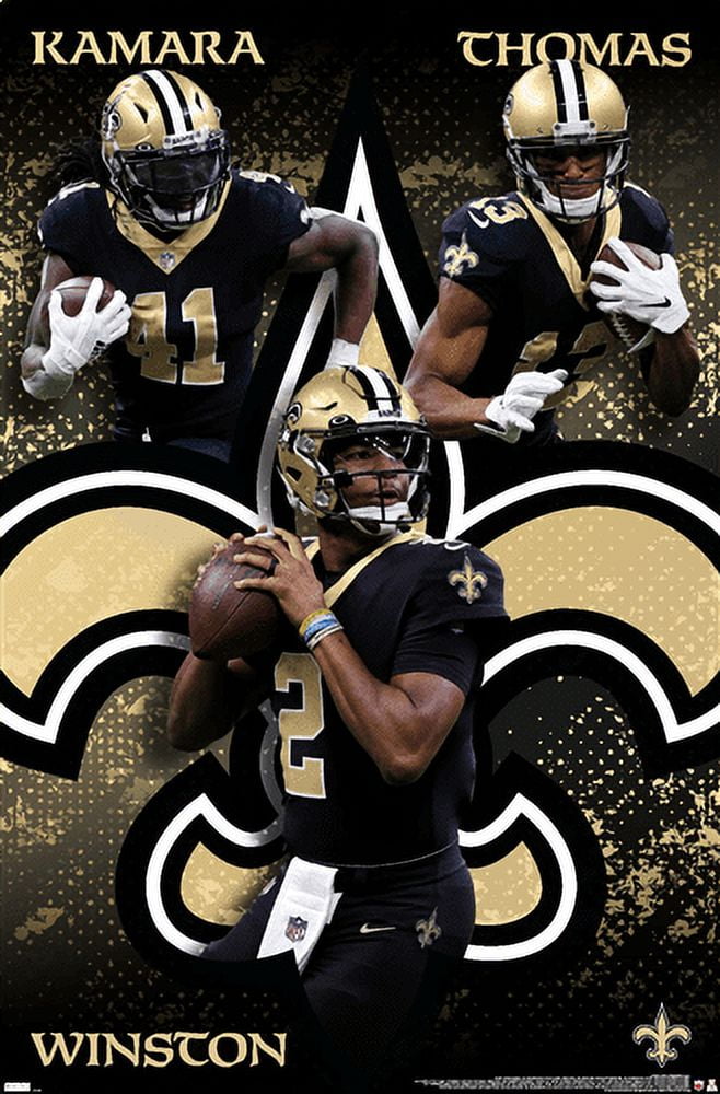 NFL New Orleans Saints - Triplets 21 Wall Poster, 22.375" x 34 ...