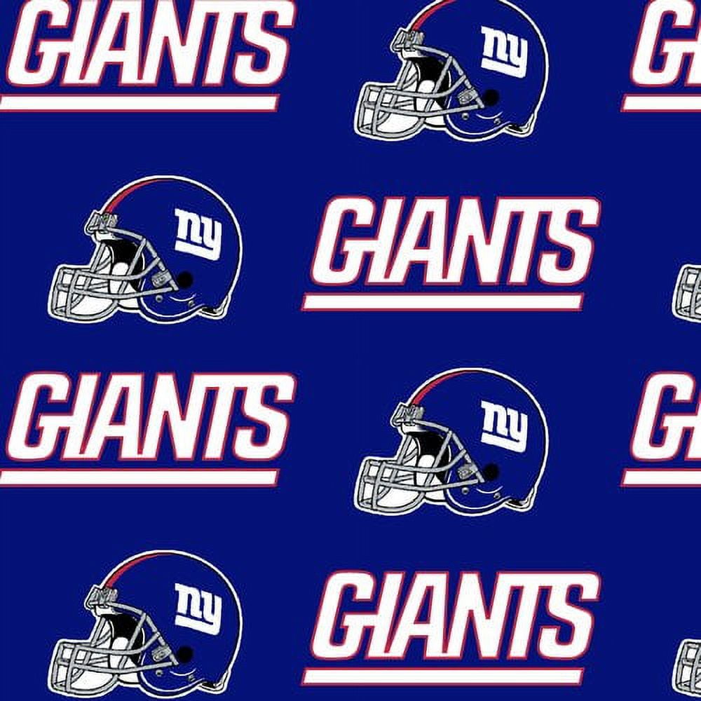 NFL New York Giants 58" 100% Cotton Sports Logo Craft Fabric By the ...