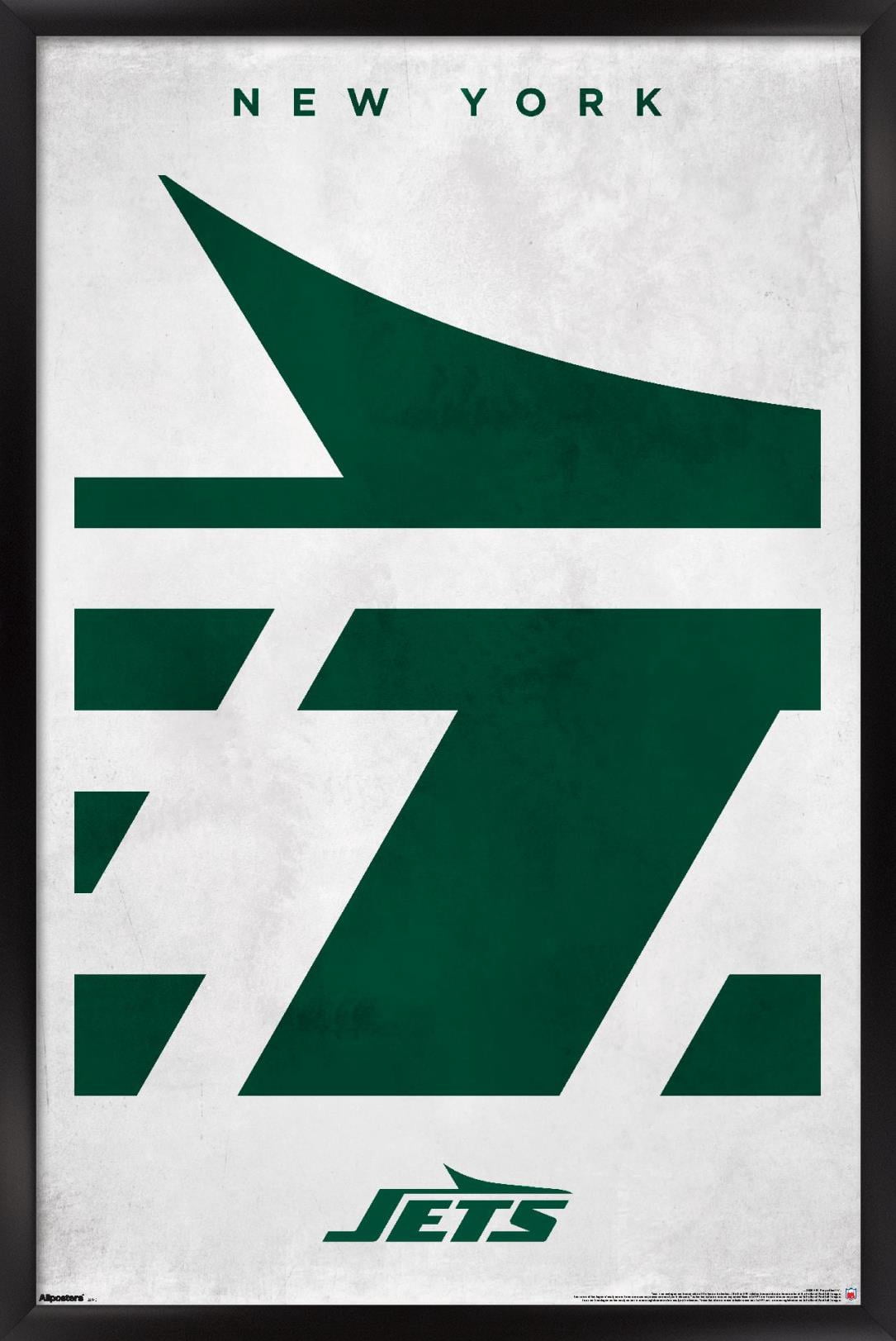 NFL New York Jets - Logo 25 Wall Poster, 22.375" x 34" Framed - Walmart.com