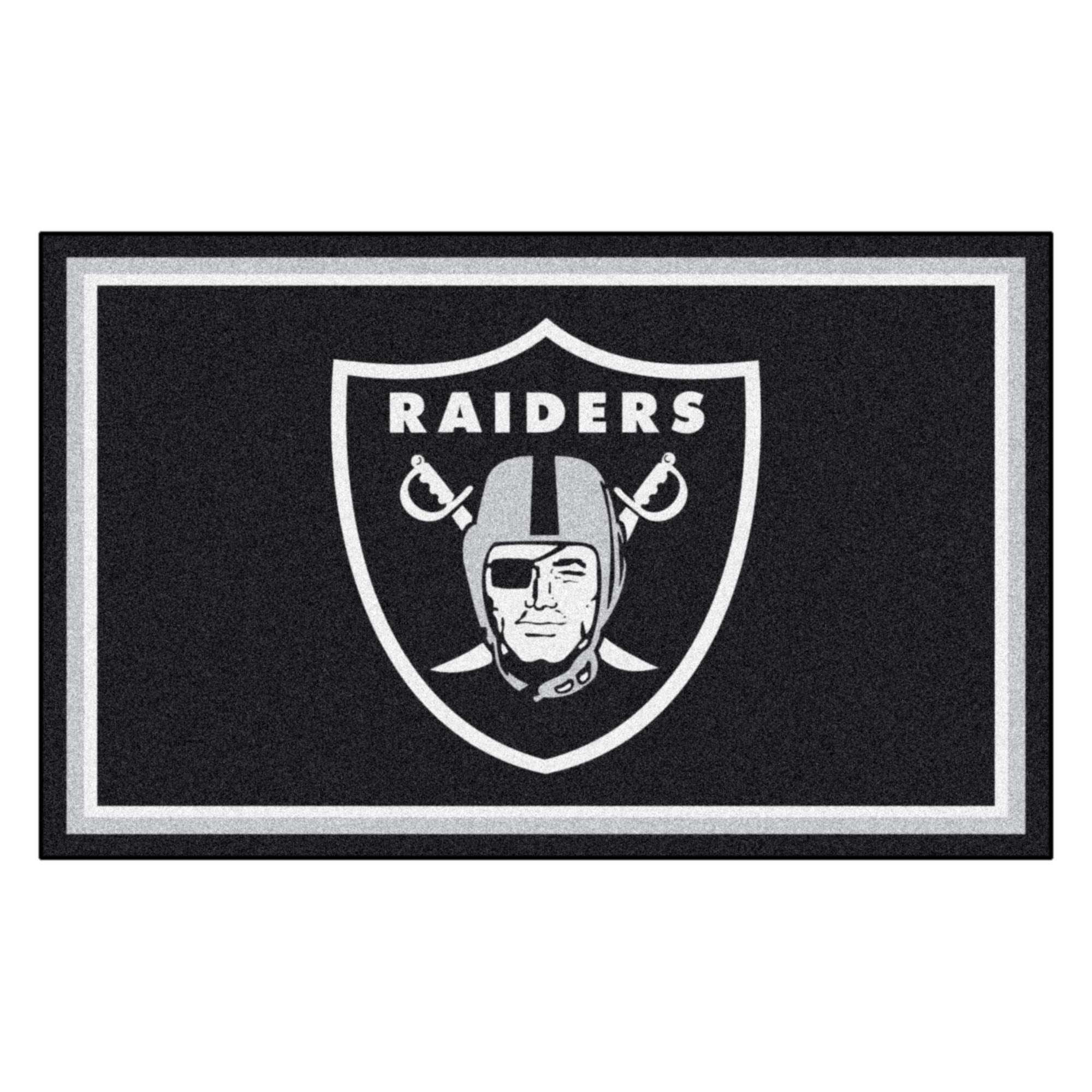 NFL - Oakland Raiders 4'x6' Rug - Walmart.com