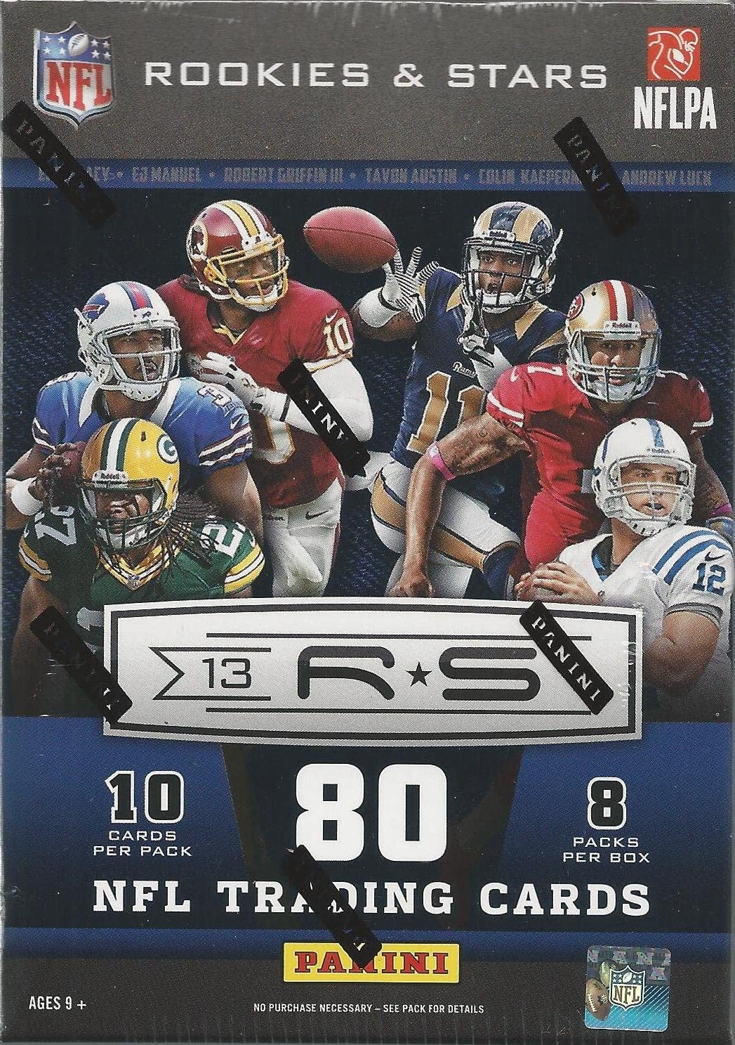 NFL Panini 2013 Football Trading Card BLASTER Box [10 Packs, 80 Cards ...