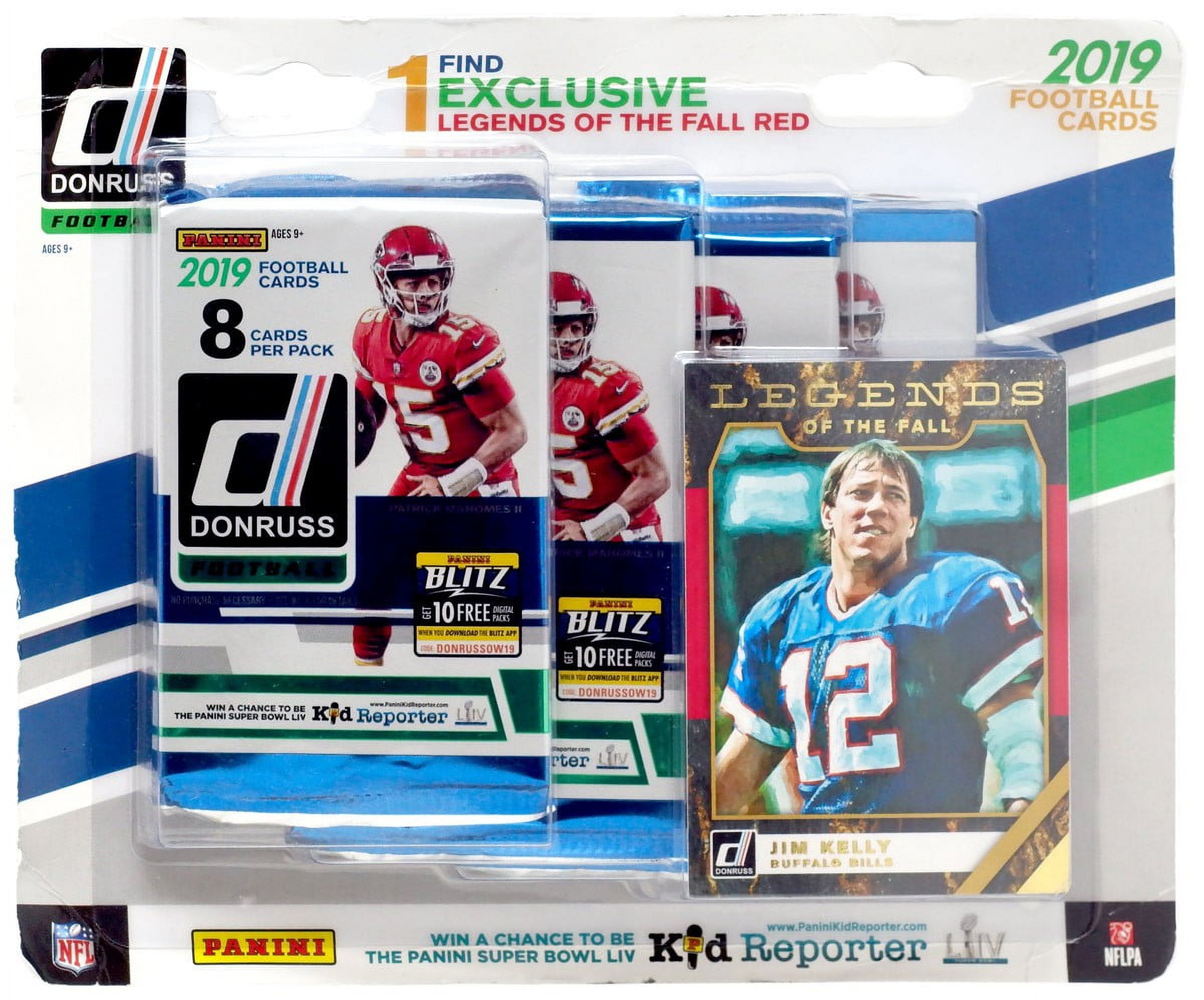 NFL Panini 2019 Donruss 4-Pack Football Trading Card Blister | 8 Cards ...
