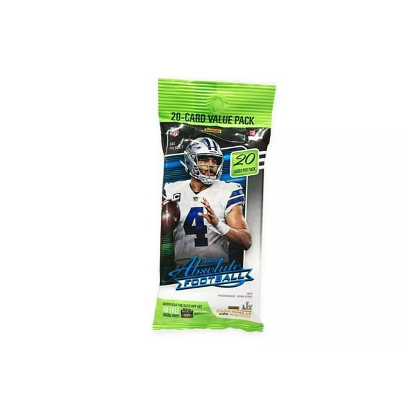 Panini 2020 Absolute Football Trading Card Pack, NFL Collectible Value ...