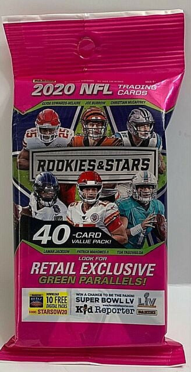 NFL Panini 2020 Rookies & Stars Football Trading Card Value Pack (40 ...