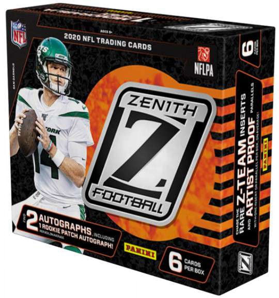 NFL Panini 2020 Zenith Football Trading Card HOBBY Box (1 Pack, 1 ...