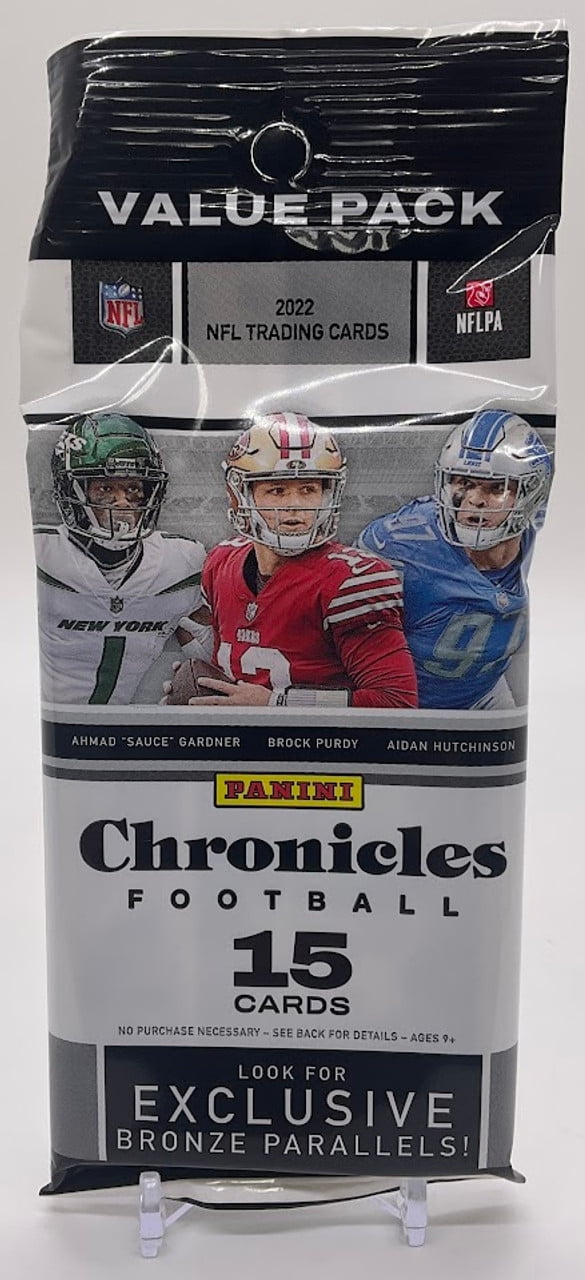 NFL Panini 2022 Chronicles Football Trading Card VALUE Pack (15 Cards ...