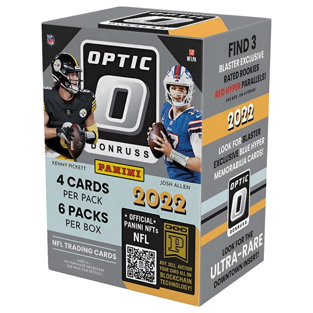 NFL Panini 2022 Donruss Optic Football Trading Card BLASTER Box (6 ...