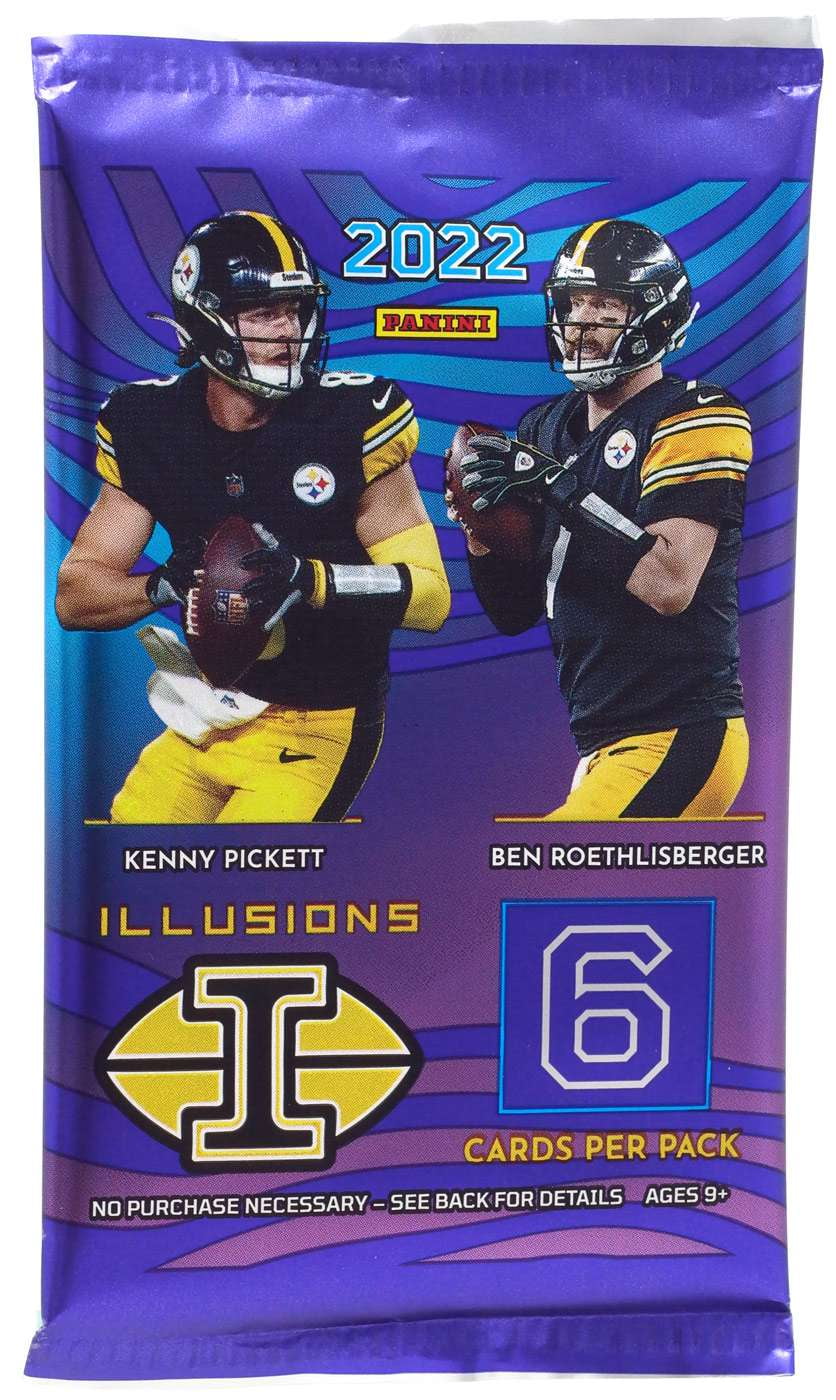 Panini NFL 2022 Illusions Football Trading Card BLASTER Pack, 6 Packs ...