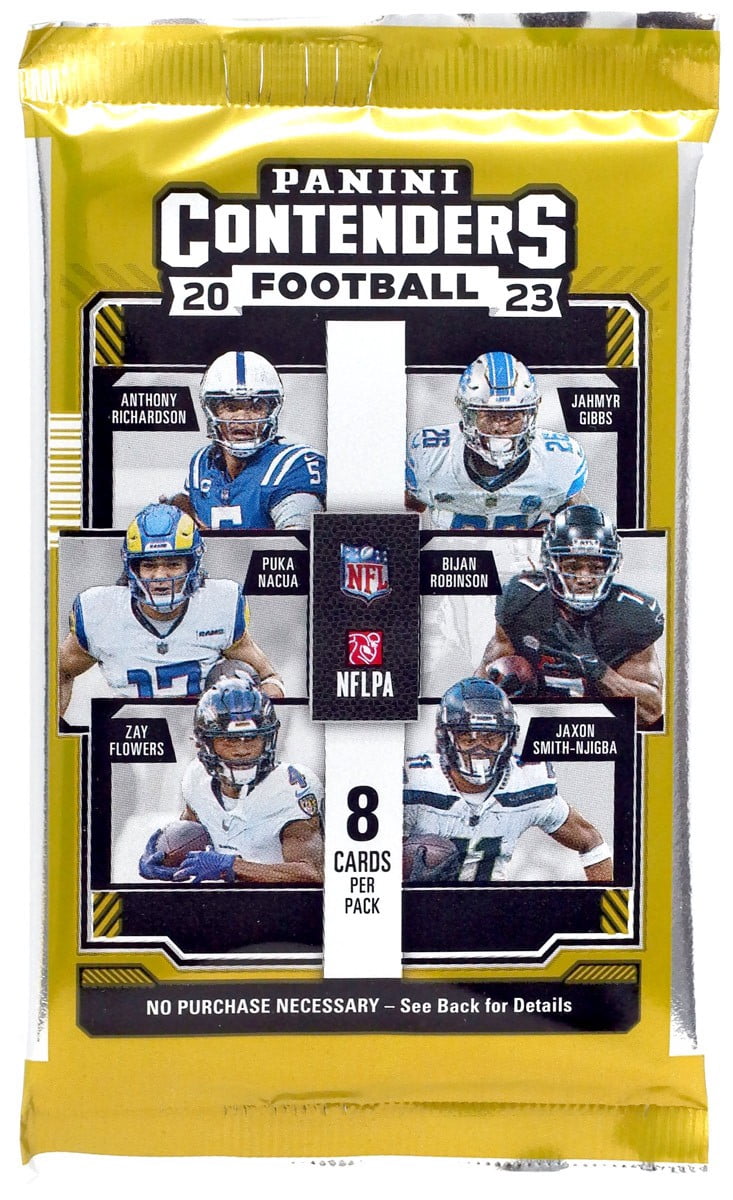 NFL Panini 2023 Contenders Football Trading Card RETAIL Pack (8 Cards ...