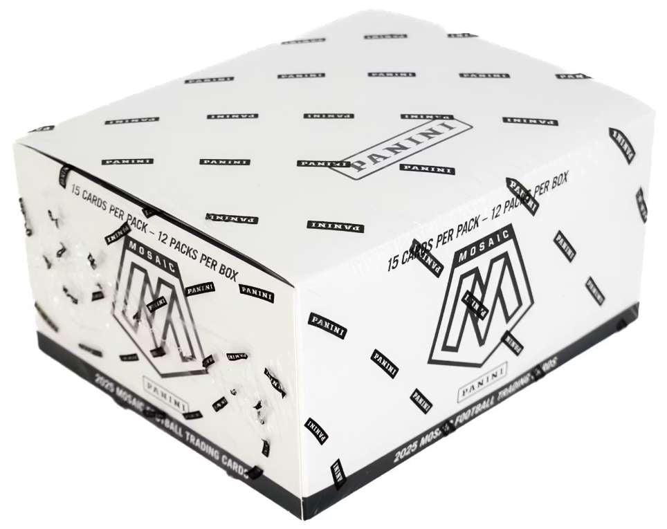 NFL Panini 2025 Mosaic Football Trading Card VALUE Box [12 FAT Packs ...