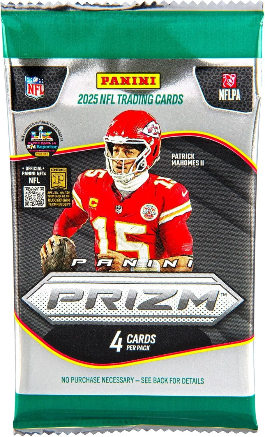 NFL Panini 2025 Prizm Football Trading Card BLASTER Pack [4 Cards ...