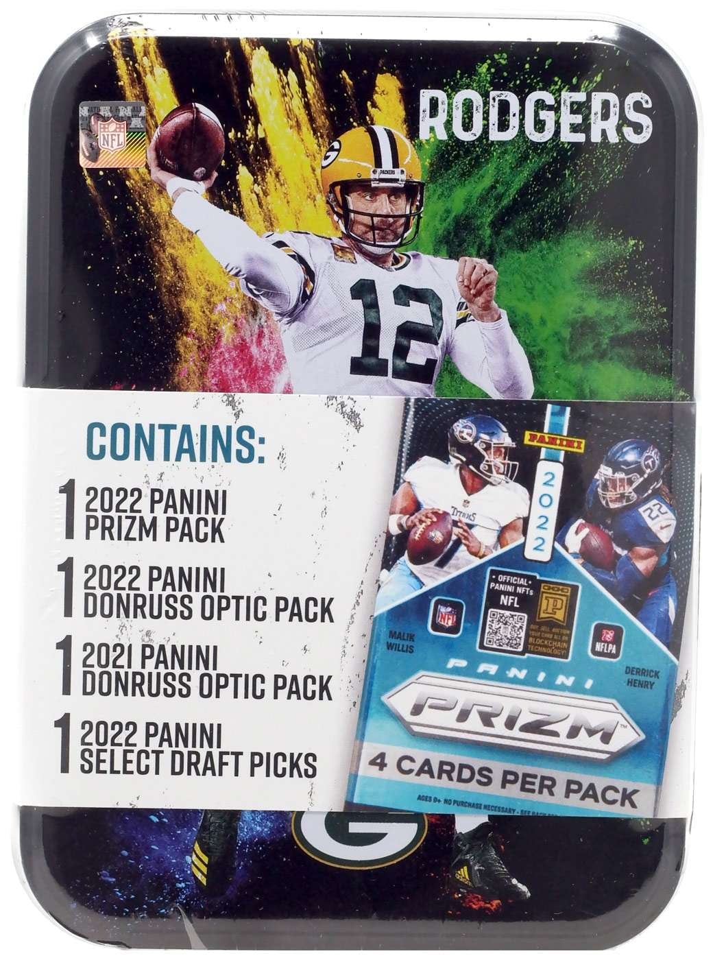 NFL Panini Aaron Rodgers Trading Card COLLECTOR Tin - Walmart.com