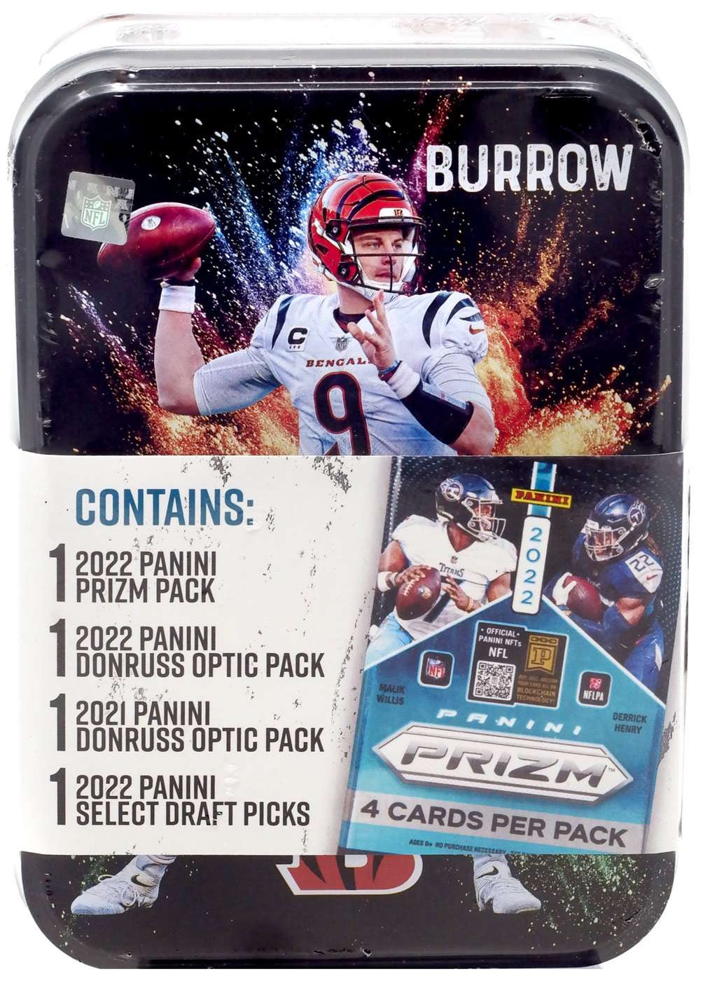 NFL Panini Joe Burrow Trading Card COLLECTOR Tin - Walmart.com